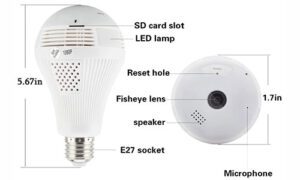 Hidden Camera In Ceiling Light - See It All From Above!